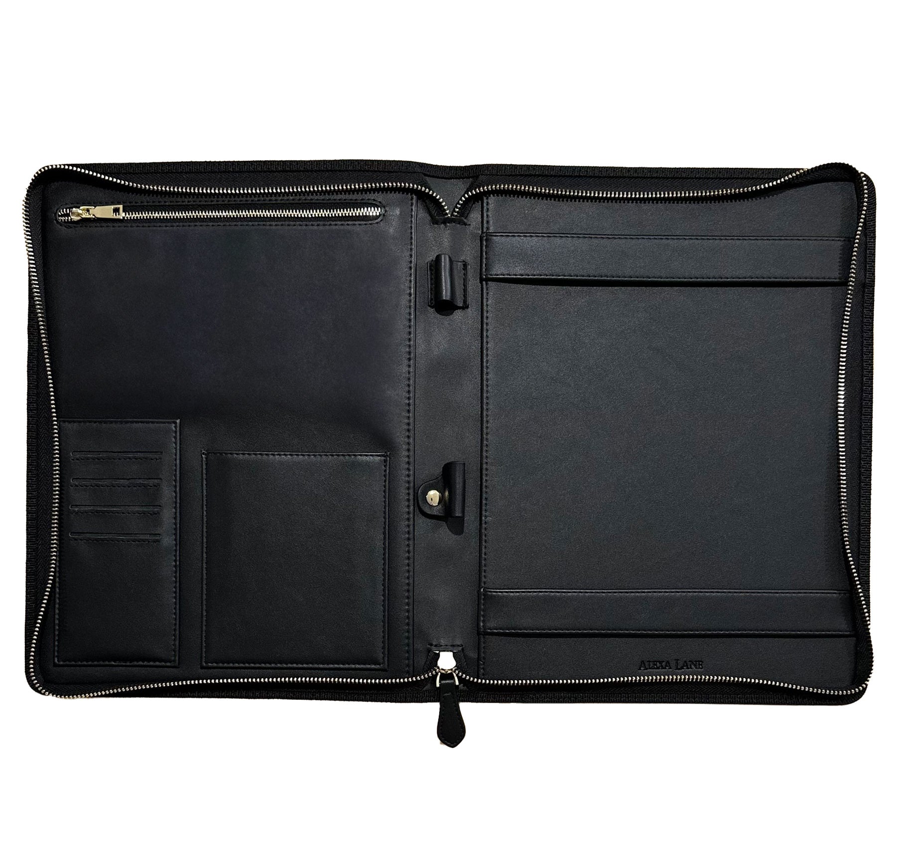 A4 Vegan Leather Compendium - extra large storage – Alexa Lane