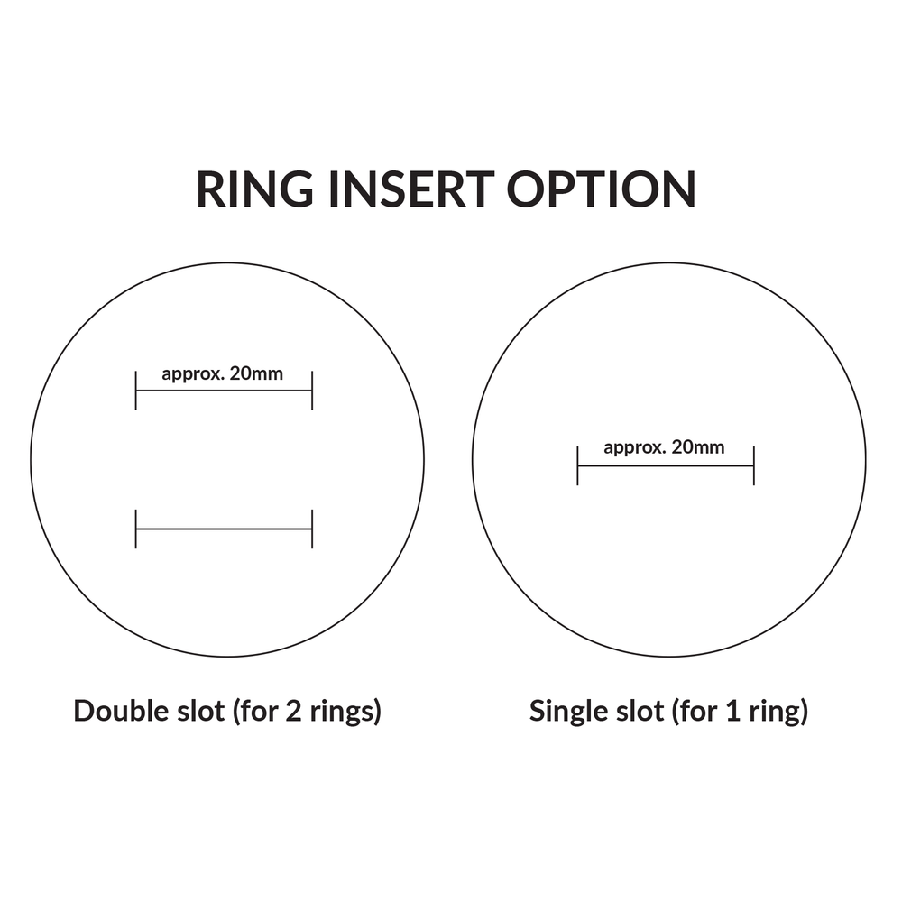 Personalised wooden ring box round – Alexa Lane